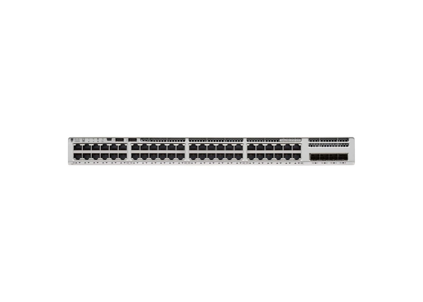 C9200L-48P-4X-E - 48x 1GE RJ45, PoE+ 740/1440W 802.3at, uplink 4x 10G ...