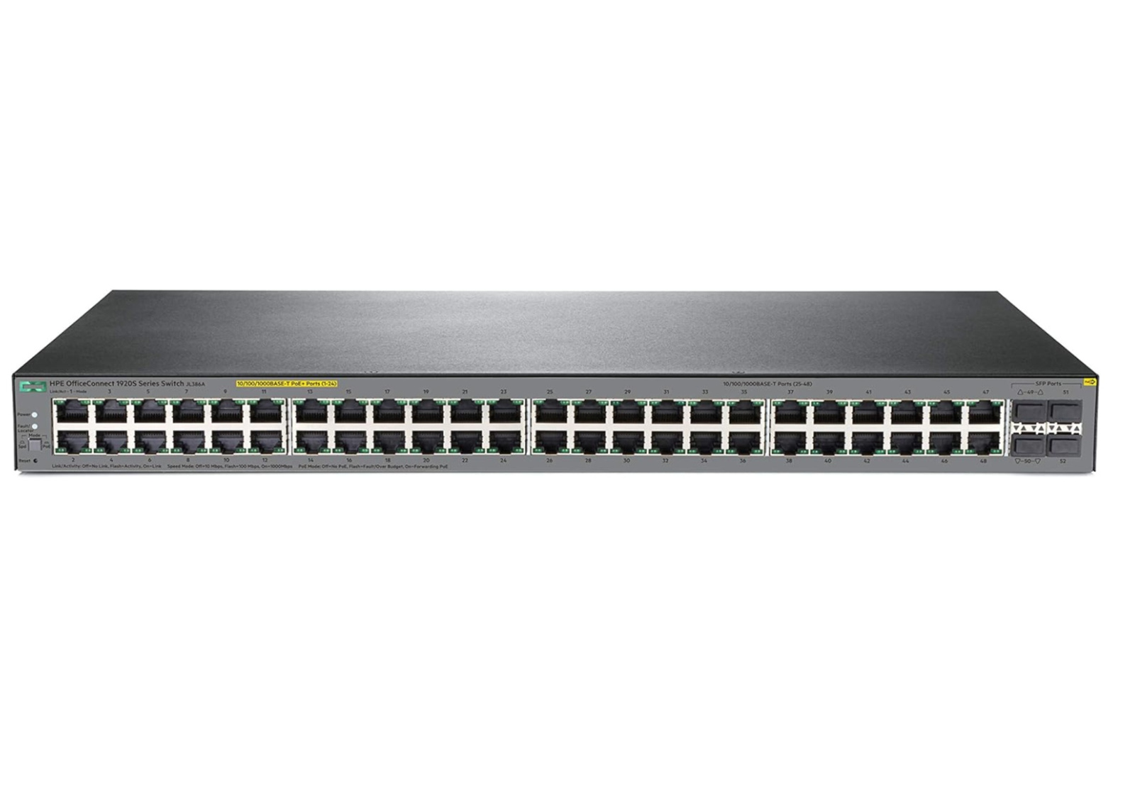 JL386A 48 portów PoE+ 370W, uplink 1G | Network devices \ SWITCHES \ HP ...