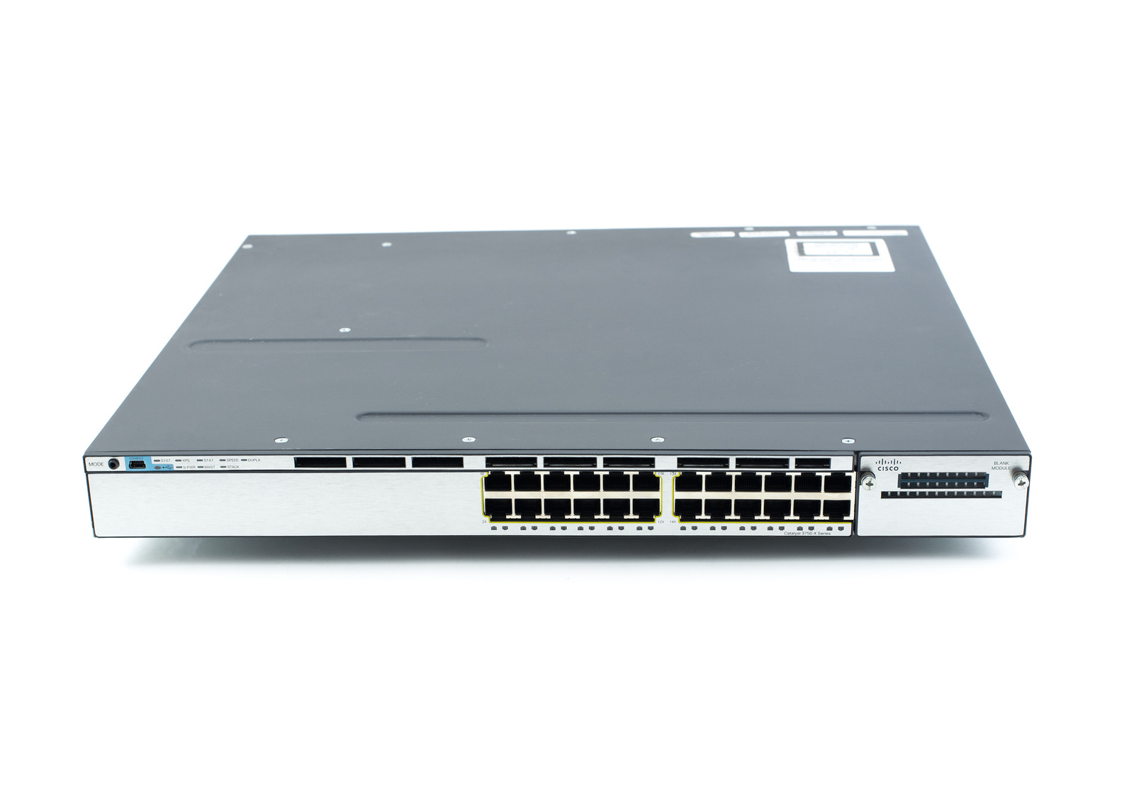 WS-C3750X-24T-E Switch Cisco Catalyst 3750X STACK IP Services \ 24 ...