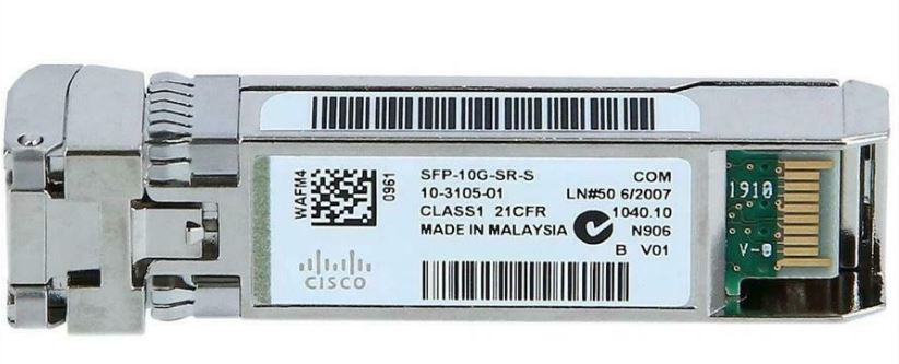 SFP-10G-SR-S - Moduł 10G SR SFP+, 850nm, MMF, LC Duplex, Enterprise-Class, Cisco 10GBASE-SR ...