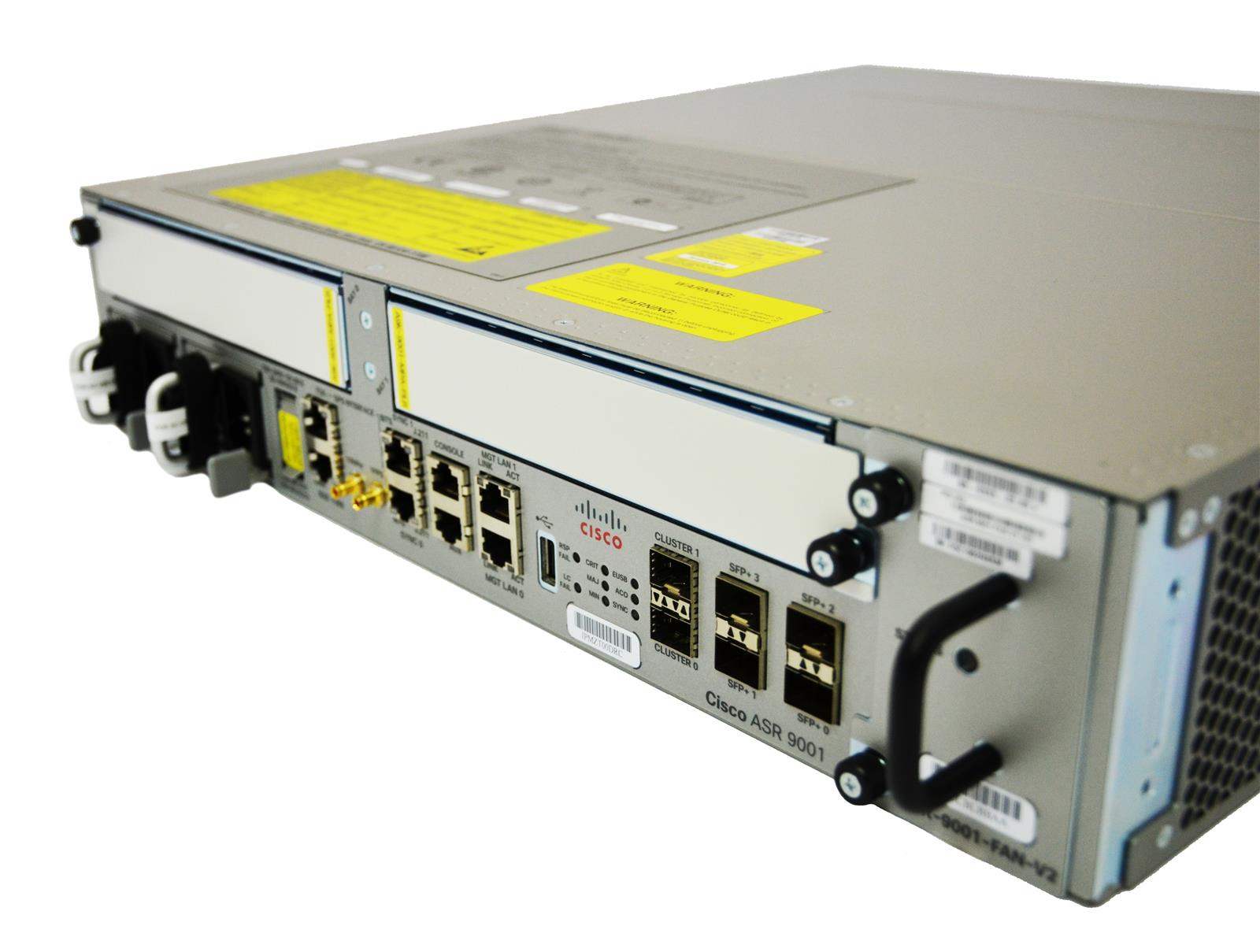 ASR-9001 - 4x 10G SFP+, 2x Zasilacz 750W AC, 2RU, 2x MPA, 240 Gbps, FIB ...