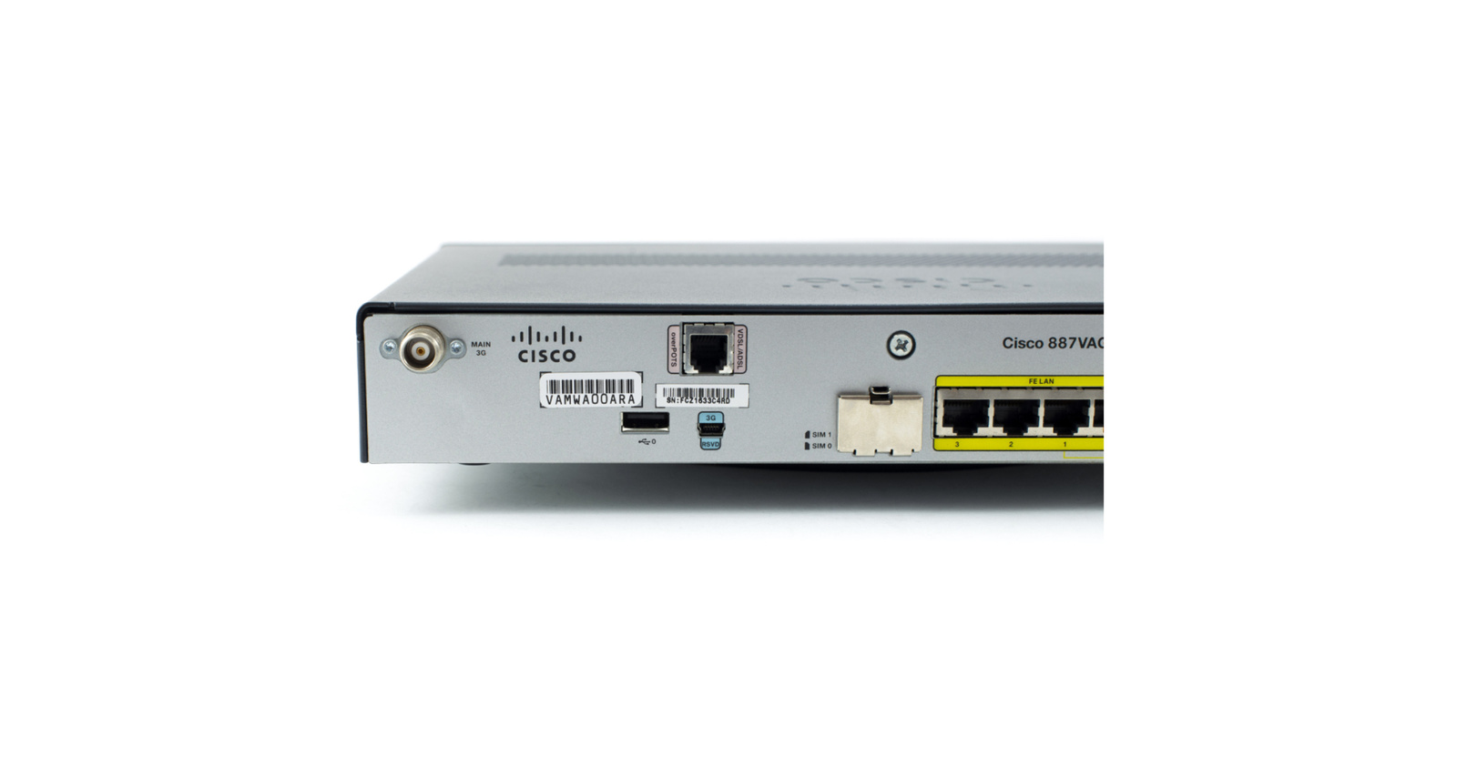 C887VAG+7-K9 - Cisco 887 VDSL2/ADSL2+ over POTS, 3.7G HSPA+ R7 w/ SMS ...