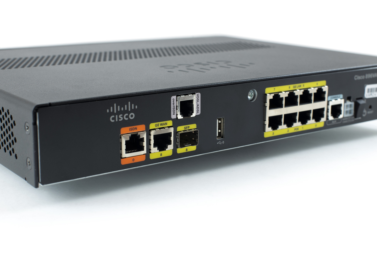 C896VA-K9 - 1x 1GE RJ45/SFP Combo, VDSL/ADSL2+ Annex B, Switch 8x 1GE ...