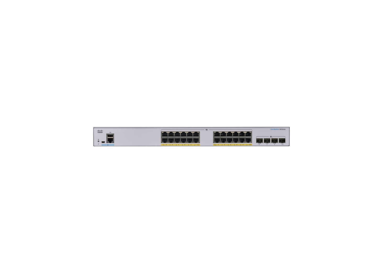 CBS350-24FP-4X - 24x 1G RJ45 Full PoE+ 370W 802.3at, uplink 4x 10G SFP+ ...