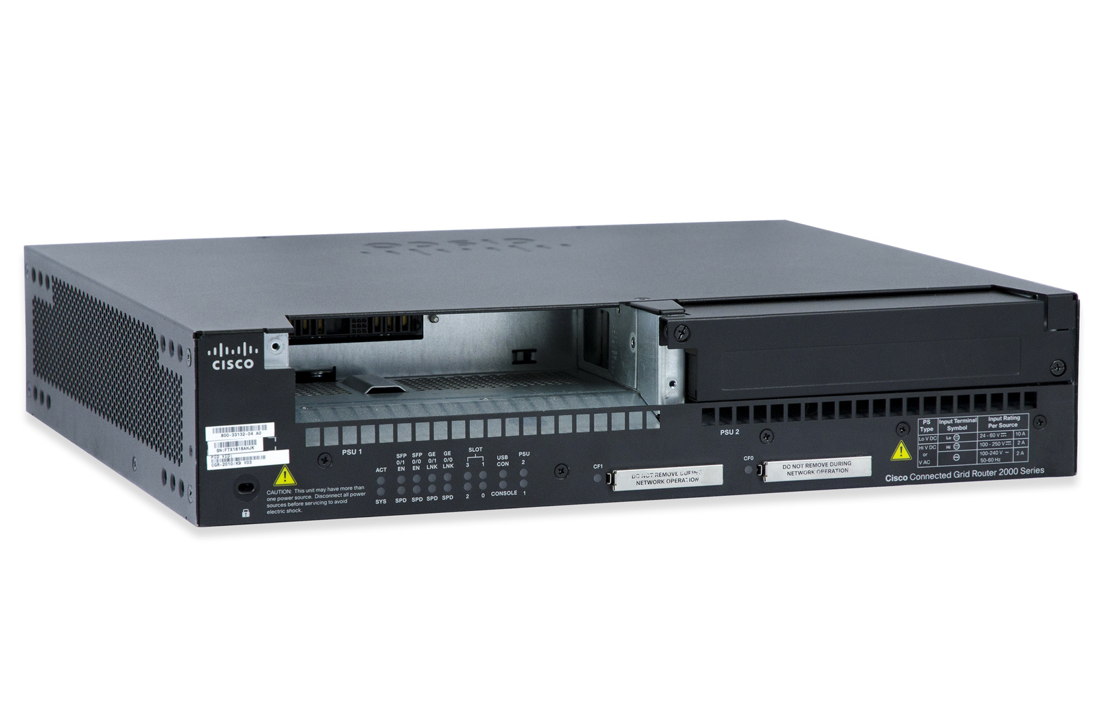 CGR-2010/K9 - 2GE, 4 GRWIC slots, 256 MB CF, 1 GB DRAM, opr. IP Base ...