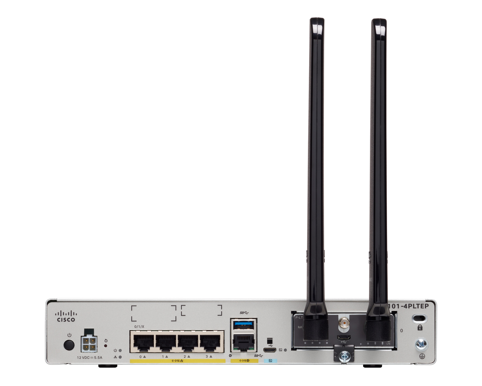 Router Cisco ISR 1101 4 Ports GE Ethernet (moduł LTE P-LTEA-EA i anteny widoczne na zdjęciach ...