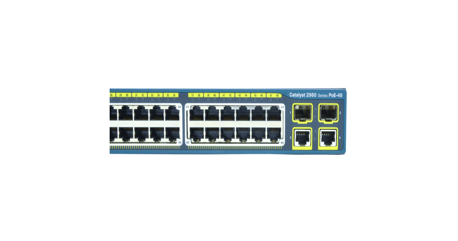 WS-C2960-48PST-L - 48x FE 10/100 RJ45, PoE 370W 802.3af, uplink 2x 1GE RJ45, 2x 1G SFP, opr. LAN ...