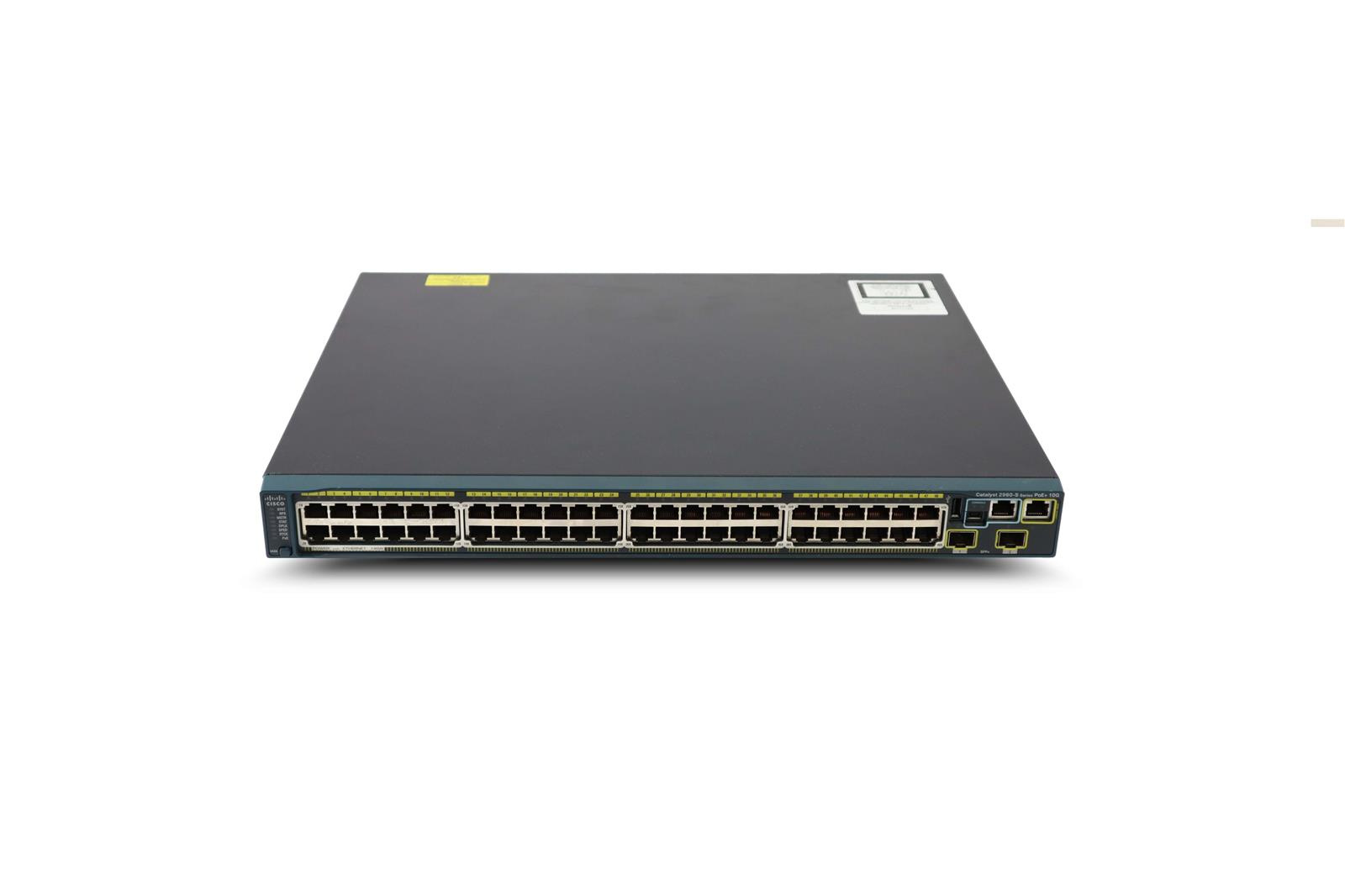 WS-C2960S-48LPS-L - 48x 1G RJ45, PoE+ 370W 802.3at, uplink 4x 1G SFP ...