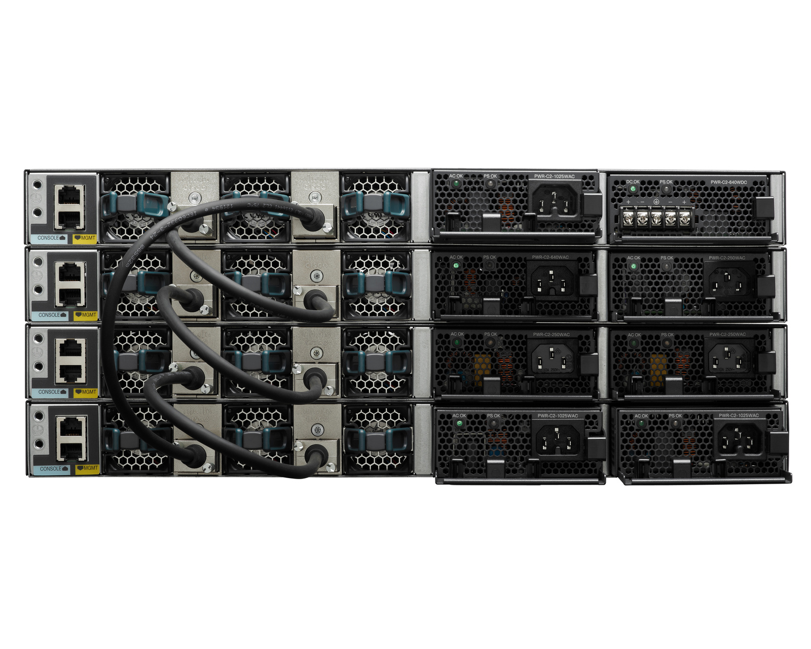 WS-C3650-24PS-L - 24x 1GE RJ45, PoE+ 390/780W 802.3at, uplink 4x 1G SFP ...