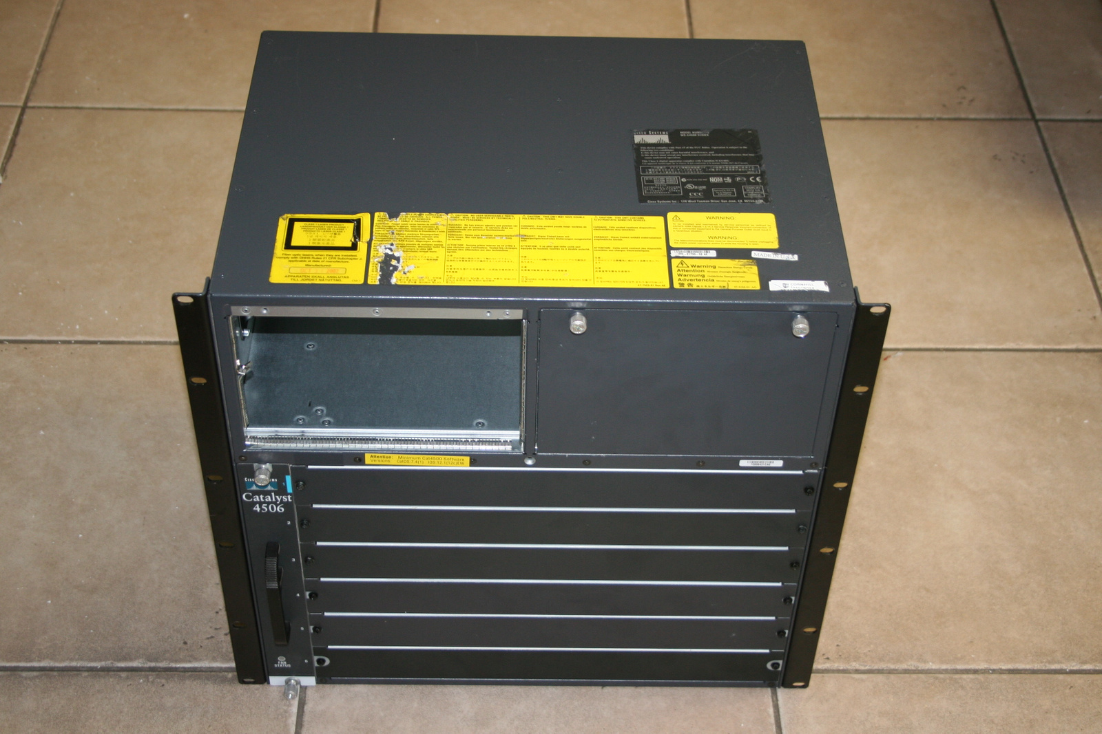 WS-C4506 - 6 slotów, fan, no p/s, Cisco Catalyst 4500 Chassis Switch ...